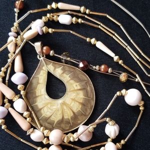 Kenneth Cole | Jewelry | Kenneth Cole Wire Bead Pendant Necklaces Nice ...